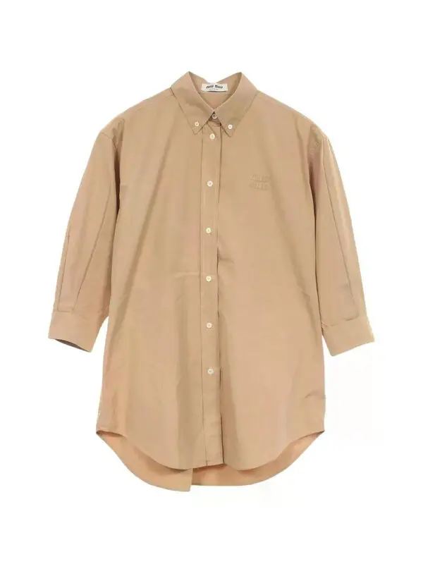 Miu Miu 2010 Embroidered Logo Shirt