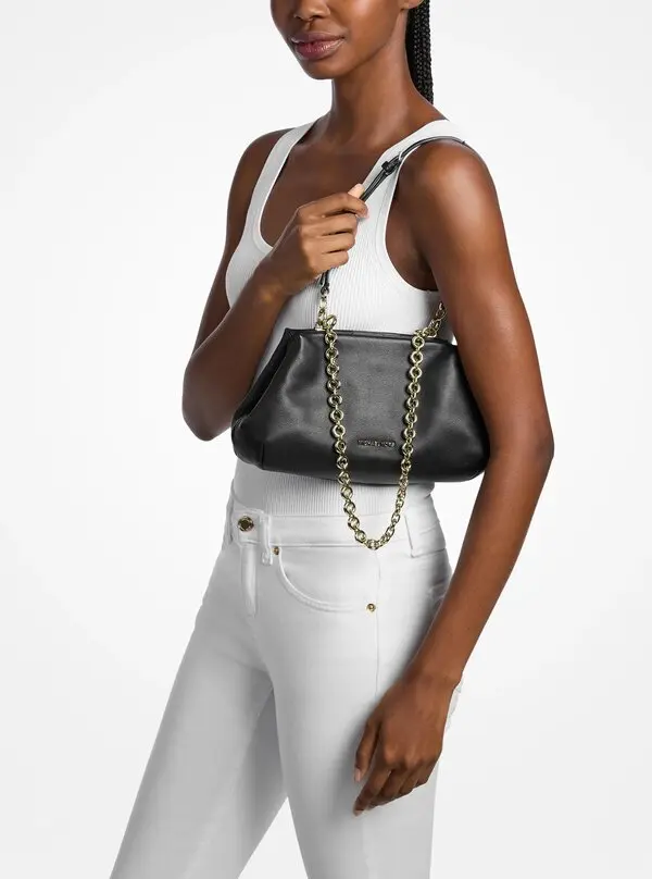 Michael Kors Goldie Small Leather Convertible Clutch In By