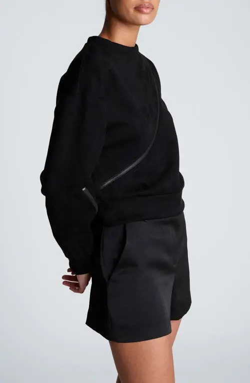 KENNETH COLE COLLECTION Diagonal Zip Sweatshirt
