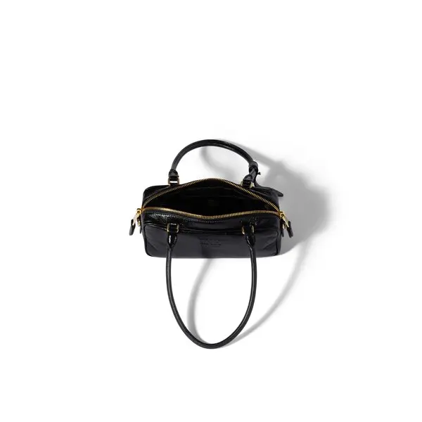 Miu Miu Beau Shiny Leather Mini-bag - Black