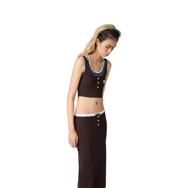 Miu Miu Stretch Jersey Top