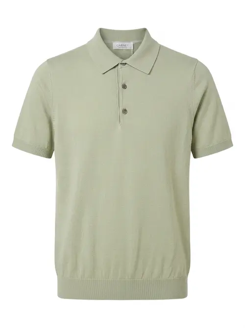 GARNET Classic-fit Cotton Polo Shirt - Mint