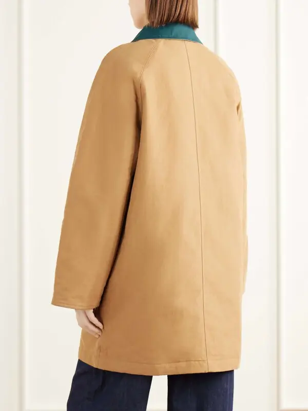 Varley Genevieve Padded Cotton-blend Gabardine Jacket