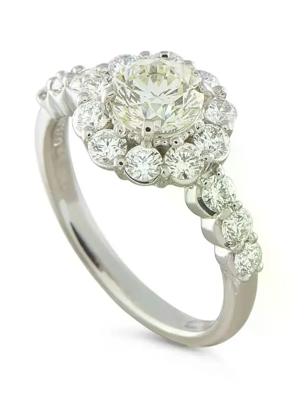 LB EXCLUSIVE Embellished Diamond Halo Ring