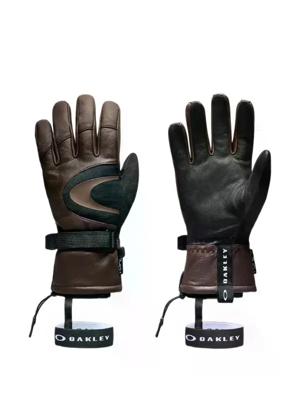 Oakley Timberline Logo-tape Leather Gloves