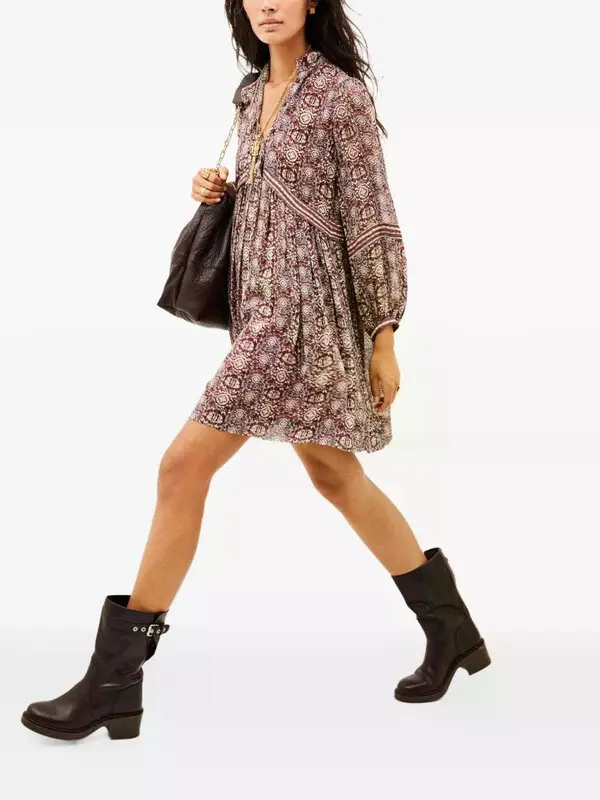 Ba&sh Dune Paisley-print Shift Mini Dress