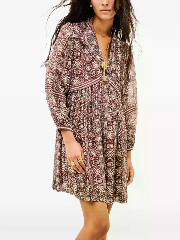 Ba&sh Dune Paisley-print Shift Mini Dress