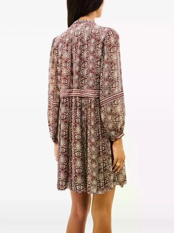 Ba&sh Dune Paisley-print Shift Mini Dress