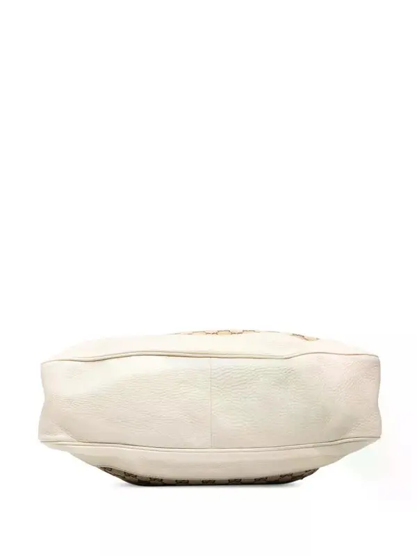 Gucci 2000-2015 Gg Canvas Bamboo Diana Satchel