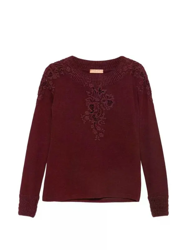 Ermanno Scervino Lace-embellished Sweater