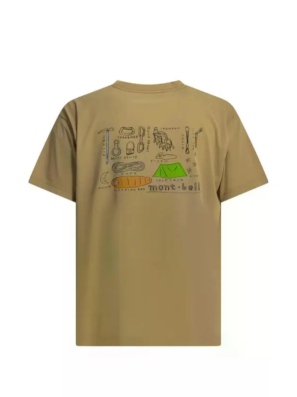 MONTBELL Graphic-print T-shirt - Brown