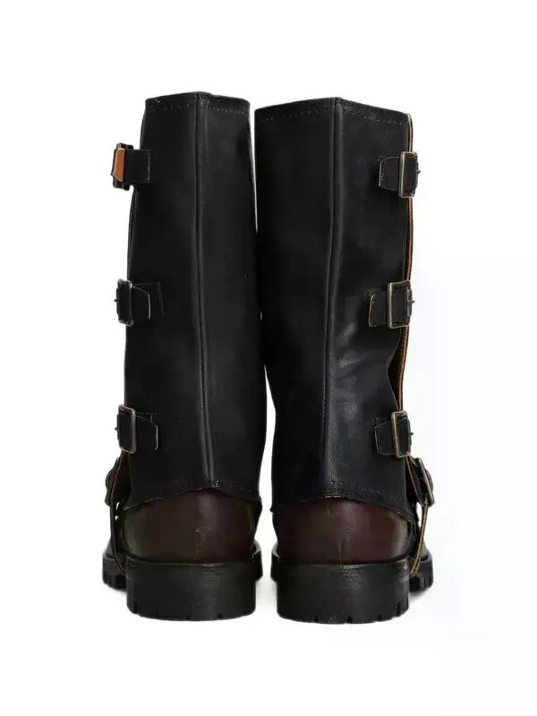ZIGGY CHEN Buckle-fastening Leather Boots