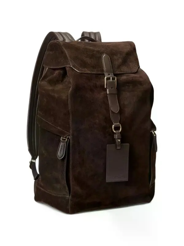 Ralph Lauren Purple Label Buckle-fastening Leather Backpack