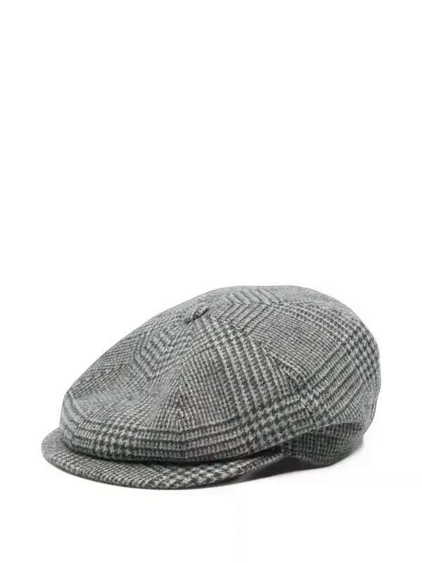 Tagliatore Prince Of Wales Check Flat Hat
