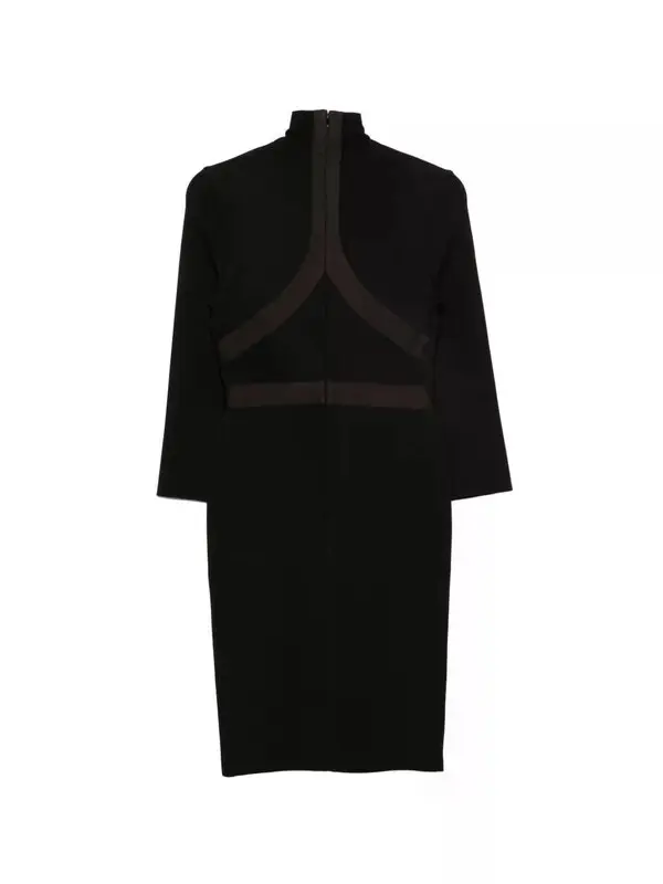 Givenchy 2010s Panelled High-neck Dress
