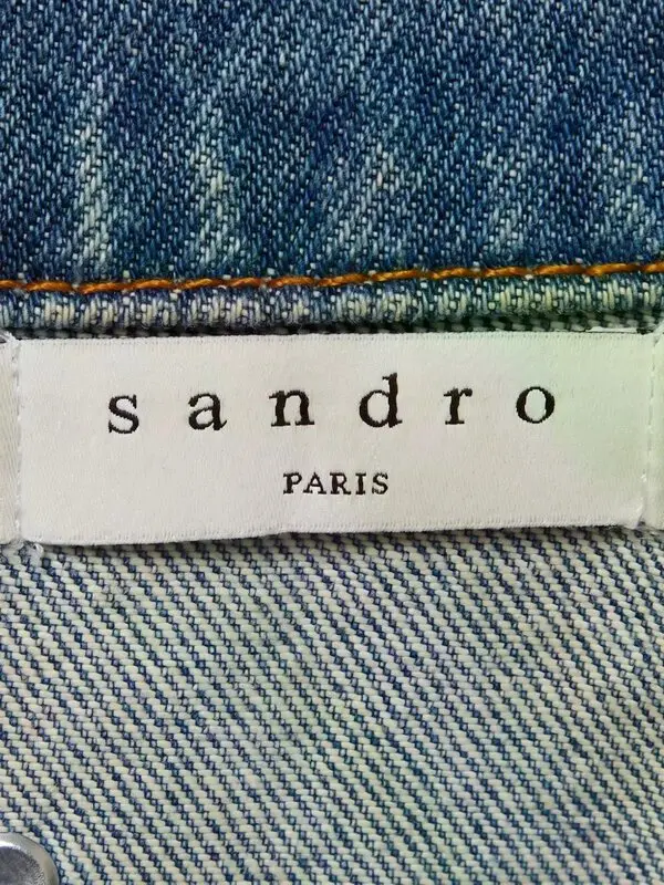 Sandro Embellished Denim Jacket