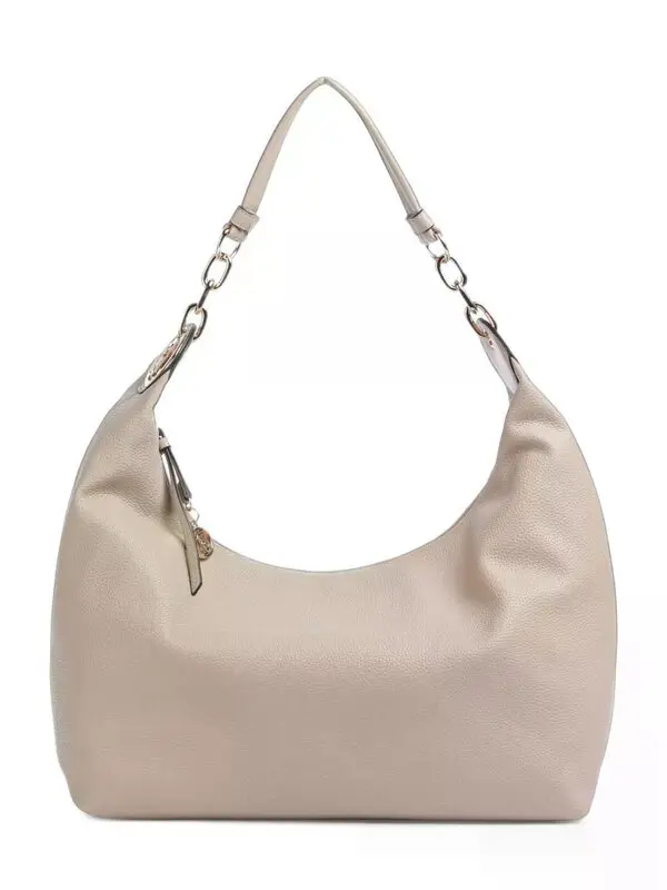 Liu Jo Grained-effect Chain-link Shoulder Bag - Neutrals
