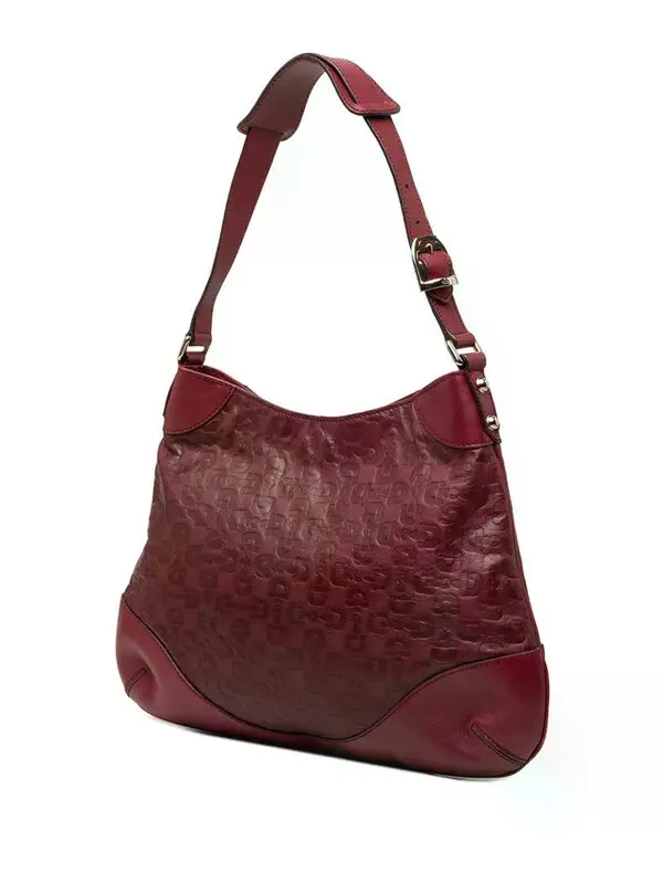 Gucci 2000-2015 Horsebit Embossed Calfskin Hobo Bag