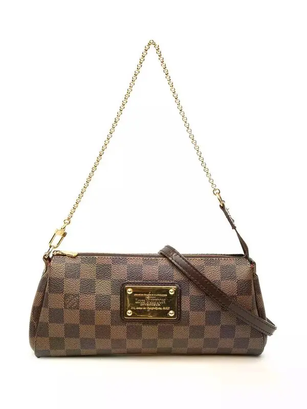 LOUIS VUITTON 2011 Damier Ebene Eva Satchel - Brown