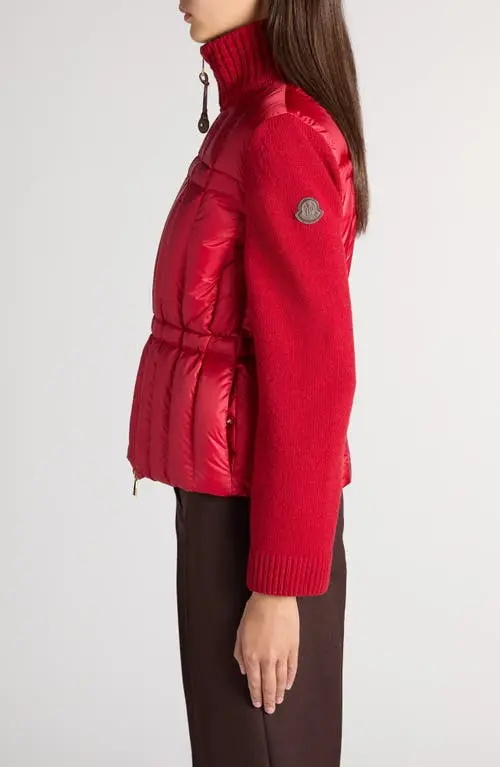Moncler Mixed Media Wool & Cashmere Cardigan