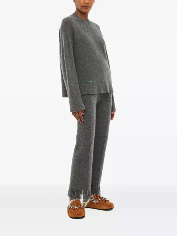 Alanui Ribbed-trim Crew-neck Sweater