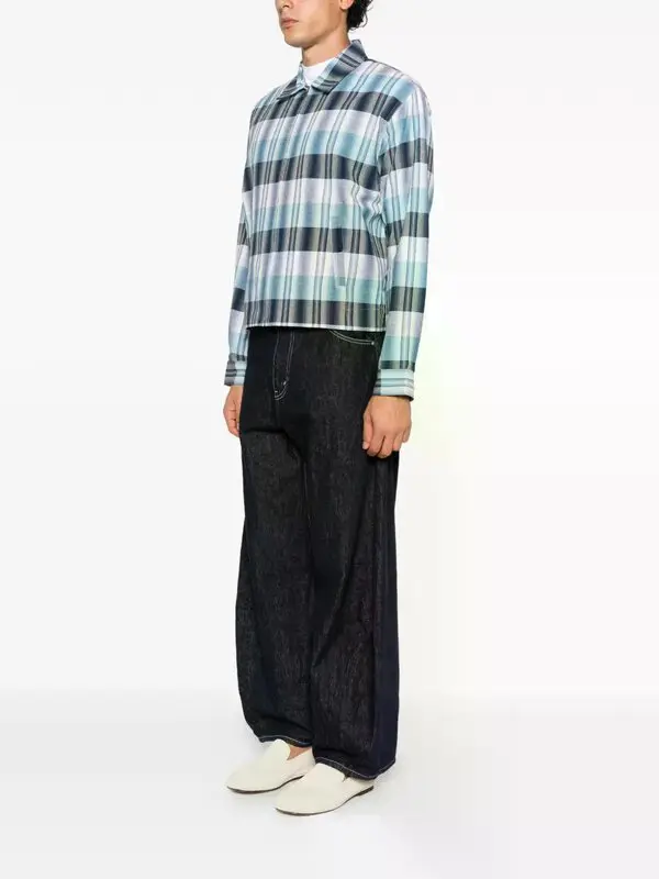 JW Anderson Check-pattern Front-zip Jacket
