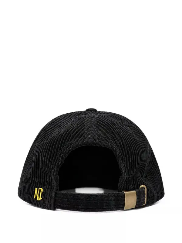 NICHOLAS DALEY Floral-embroidered Corduroy Cap