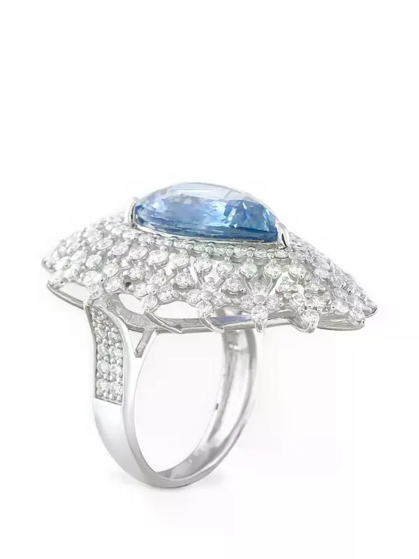 LB EXCLUSIVE Embellished Center Sapphire Ring