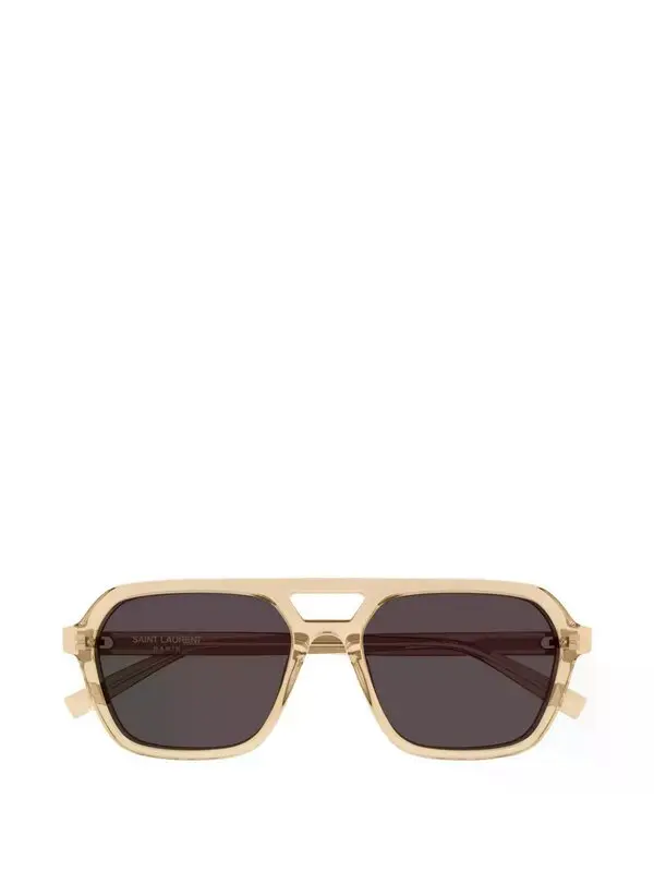 Saint Laurent Pilot-frame Sunglasses - Yellow