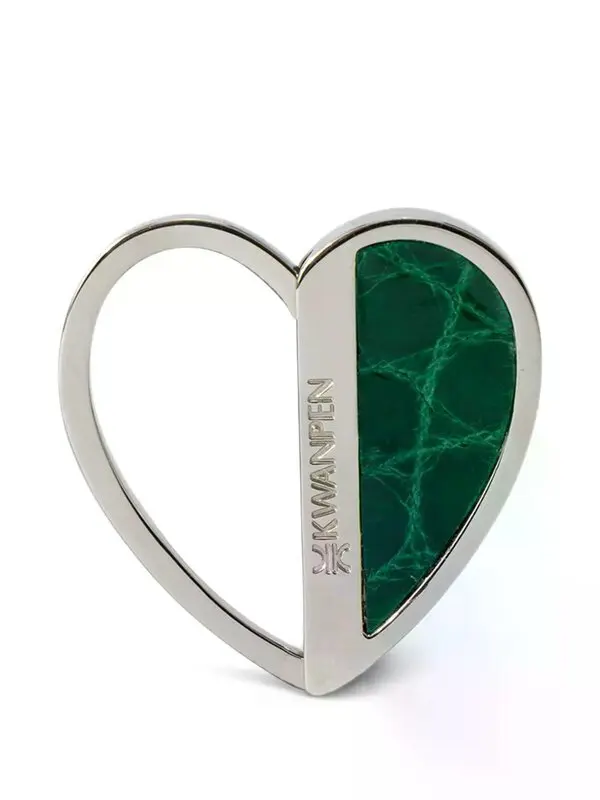 KWANPEN Heart-shaped Crocodile-effect Bag Charm