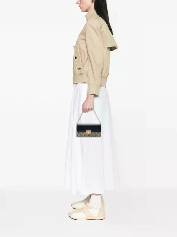 Gucci 2000-2015 Gg Supreme Padlock Wallet On Chain Shoulder Bag