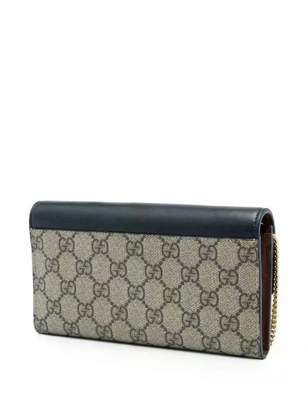 Gucci 2000-2015 Gg Supreme Padlock Wallet On Chain Shoulder Bag