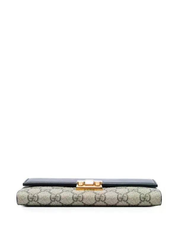 Gucci 2000-2015 Gg Supreme Padlock Wallet On Chain Shoulder Bag