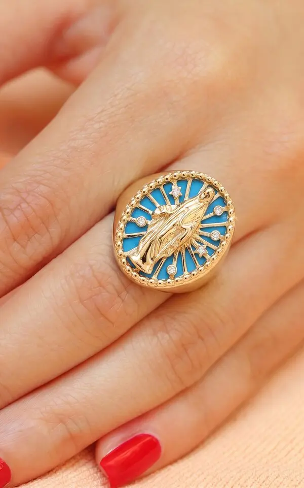 L'ATELIER NAWBAR Virgin Mary Radiant Ring
