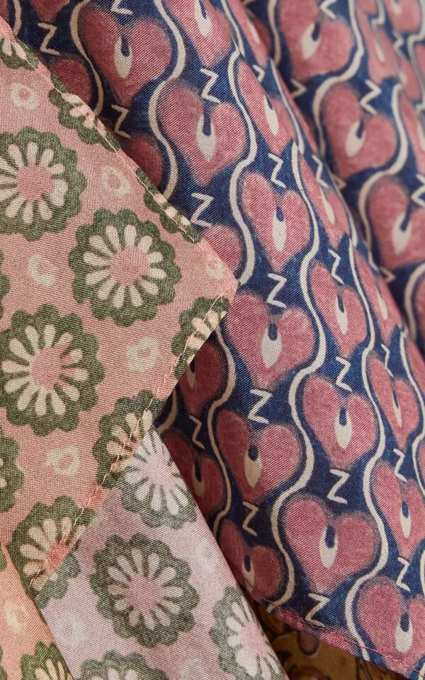 Zimmermann Fairlight Scarf-detailed Silk Midi Dress