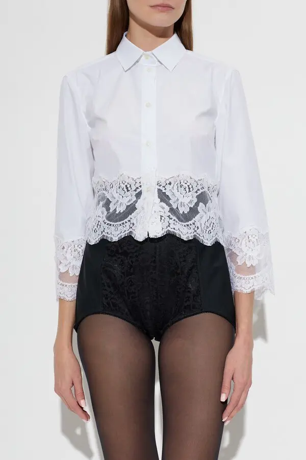Dolce & Gabbana Lace-trim Shirt