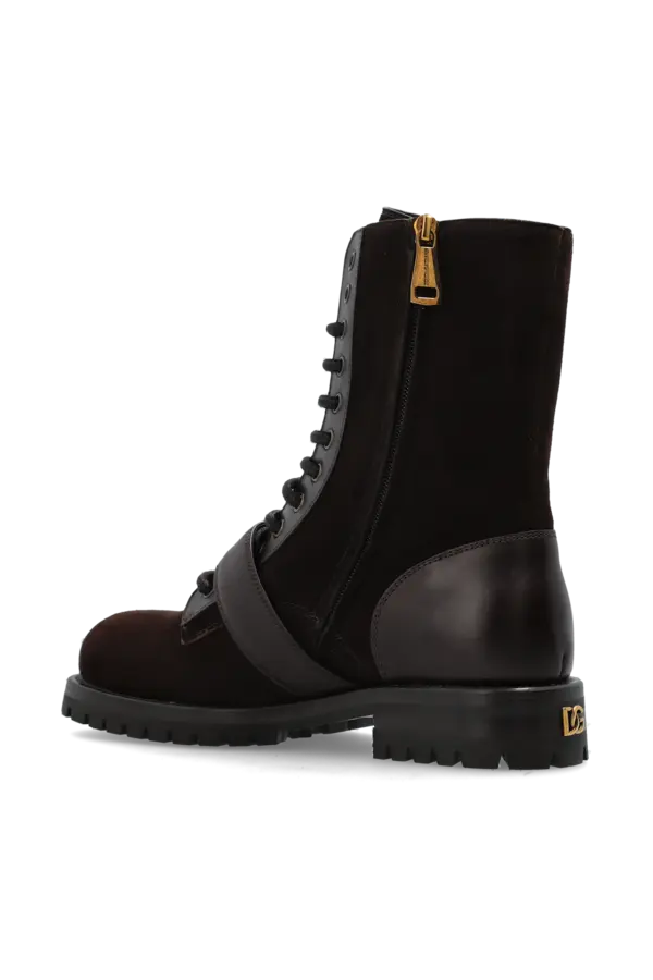Dolce & Gabbana Suede Ankle Boots