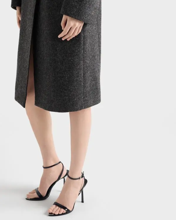 Prada Brushed Leather Sandals