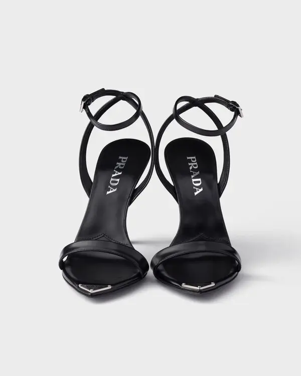 Prada Brushed Leather Sandals