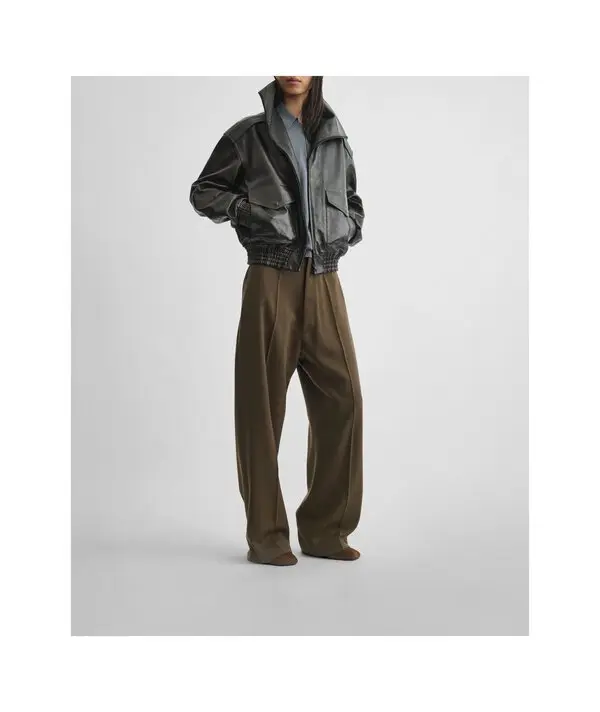 Phoebe Philo Pilot Leather Jacket - Black