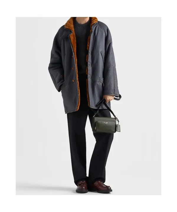 Prada Saffiano Leather Shoulder Bag