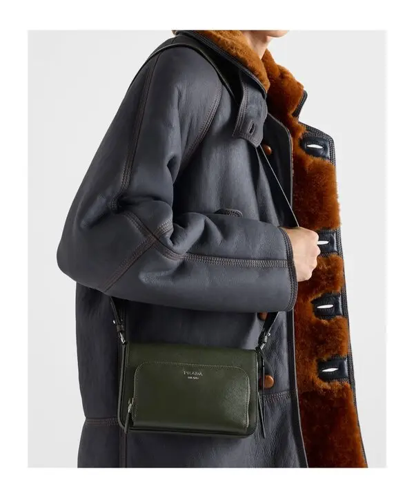 Prada Saffiano Leather Shoulder Bag