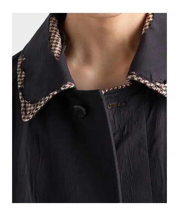 Prada Bonded Devore Cotton Coat