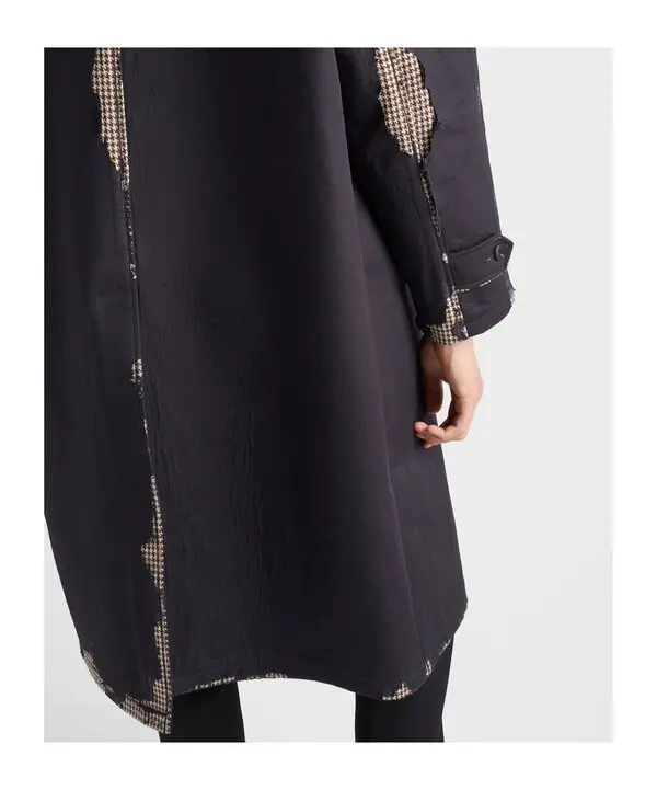 Prada Bonded Devore Cotton Coat