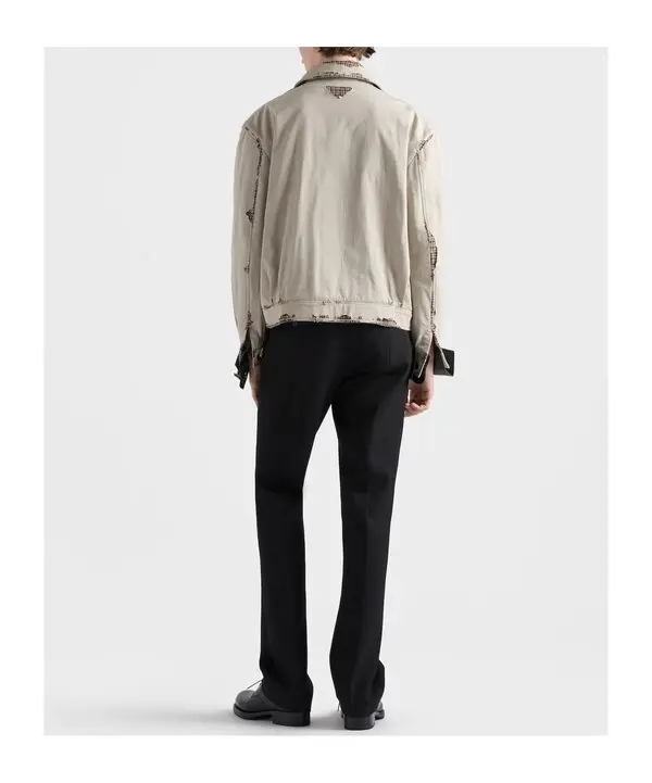 Prada Bonded Devoré Cotton Jacket
