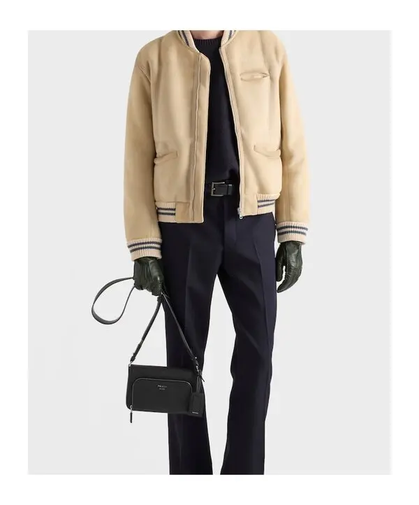 Prada サフィアーノレザー ショルダーバッグ