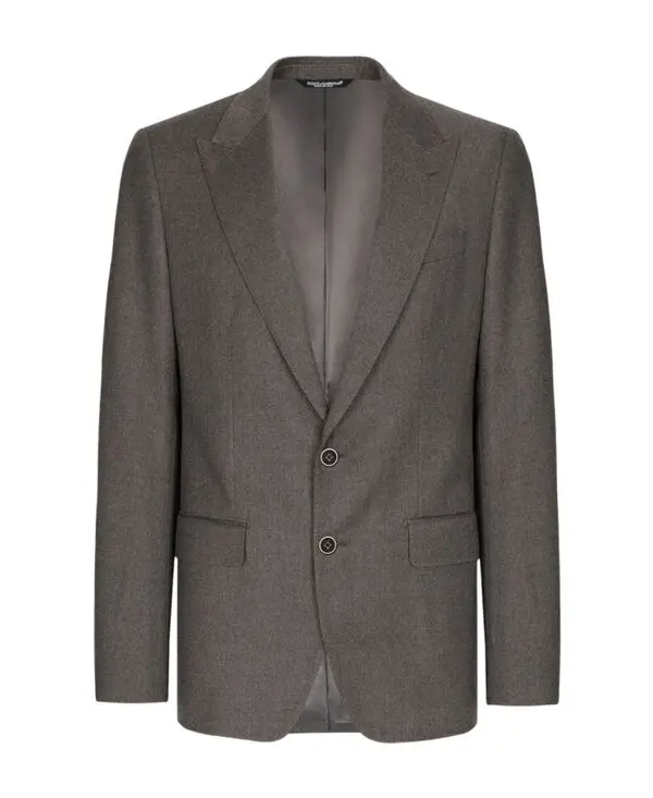 Dolce & Gabbana Dolce Gabbana Single-breasted Flannel Sicilia-fit Jacket