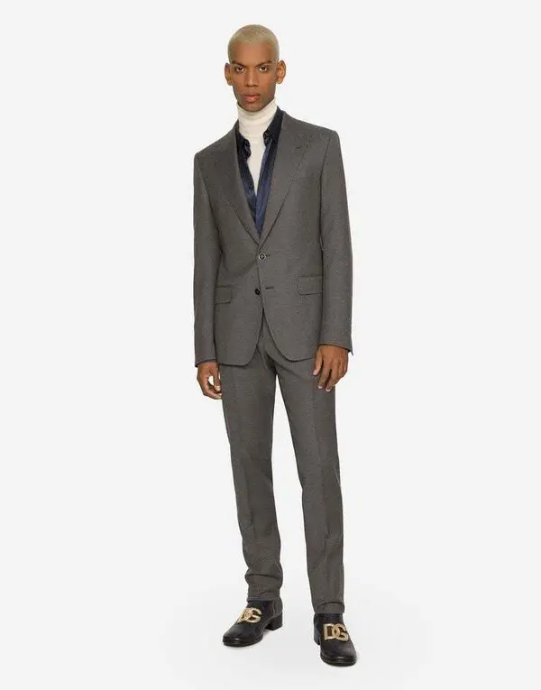 Dolce & Gabbana Dolce Gabbana Single-breasted Flannel Sicilia-fit Jacket