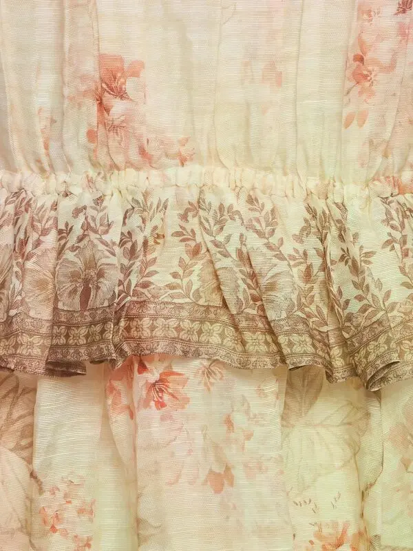 Zimmermann Illuminate Floral-print Halter Dress