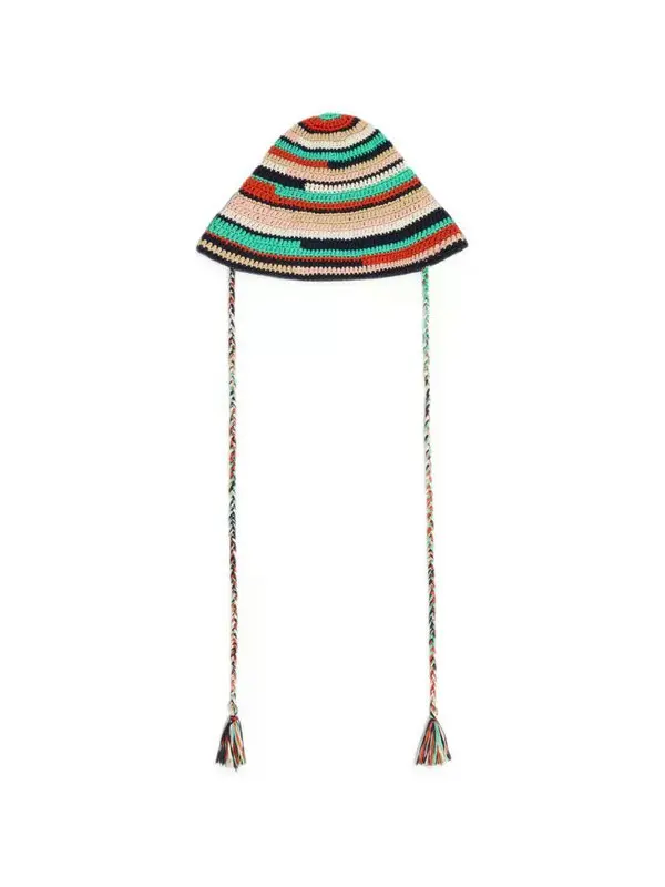 Alanui Sunny Stripes Bucket Hat - Neutrals
